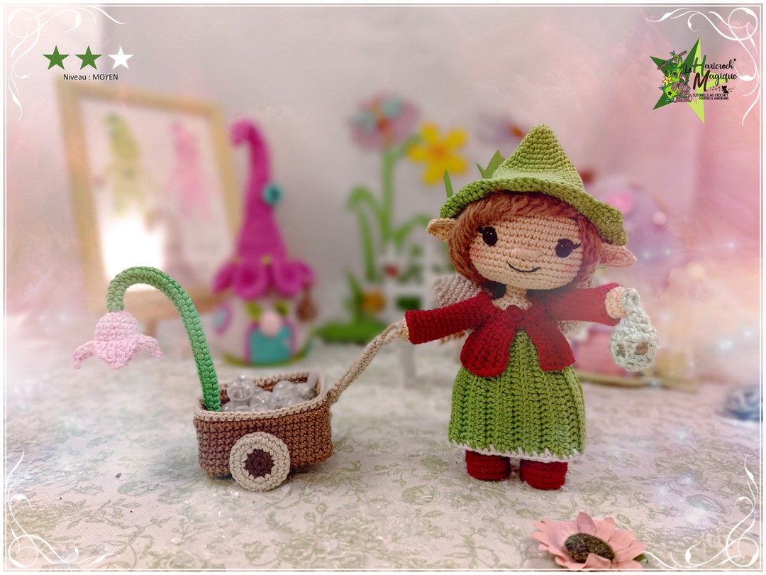 Tutorial, Crochet Pattern, Amigurumi: Méora the Elf of Light - Etsy