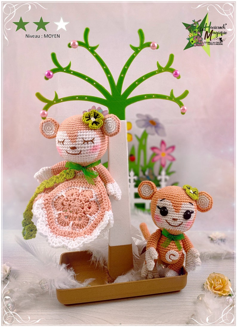 Tutorial, Pattern, Crochet Pattern, Amigurumi: Ruby the Marmoset - Etsy
