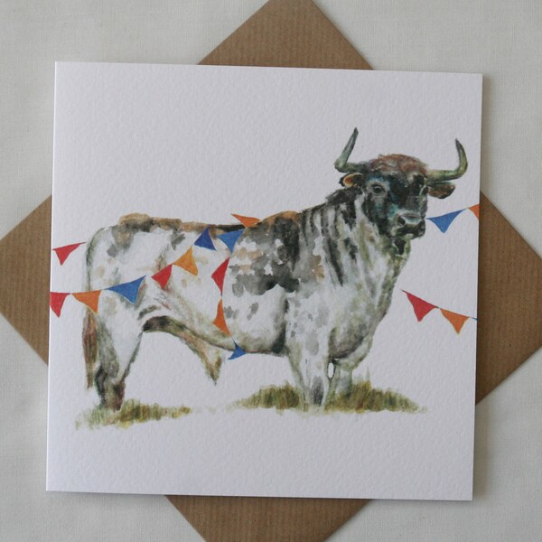 Cow Greeting Card - Etsy