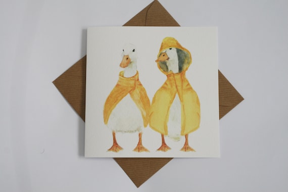 Two Ducks Greeting Cards | Etsy