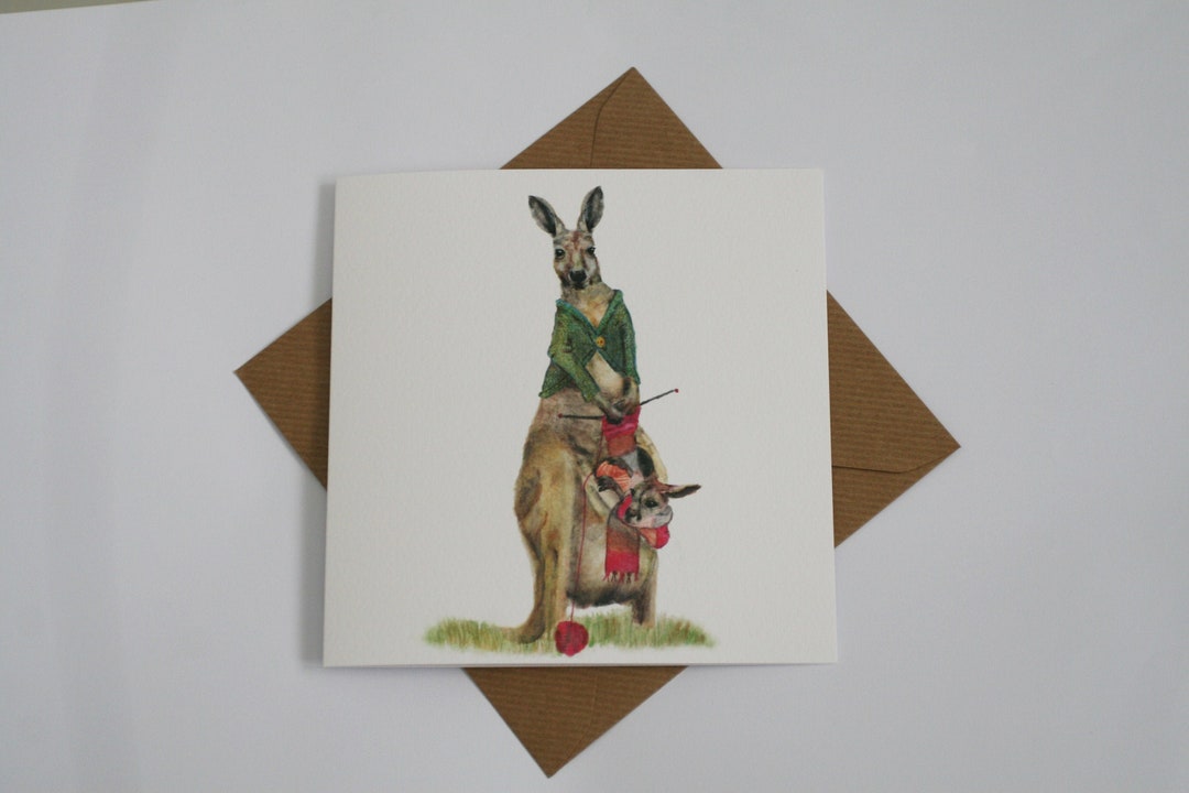 Mama Kangaroo, Mothers Day Card, Greeting Card - Etsy