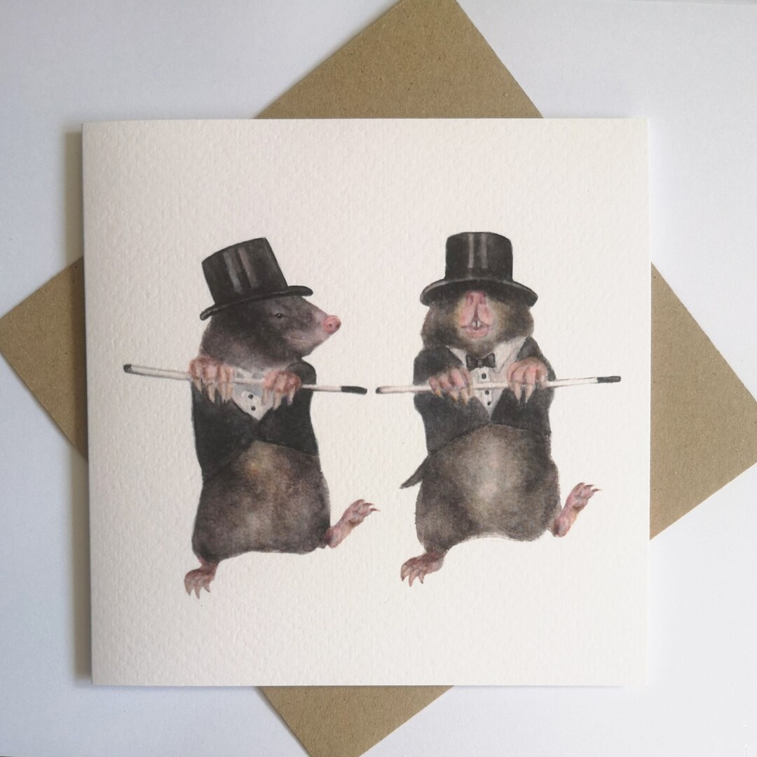 Moles, Greeting Card - Etsy New Zealand