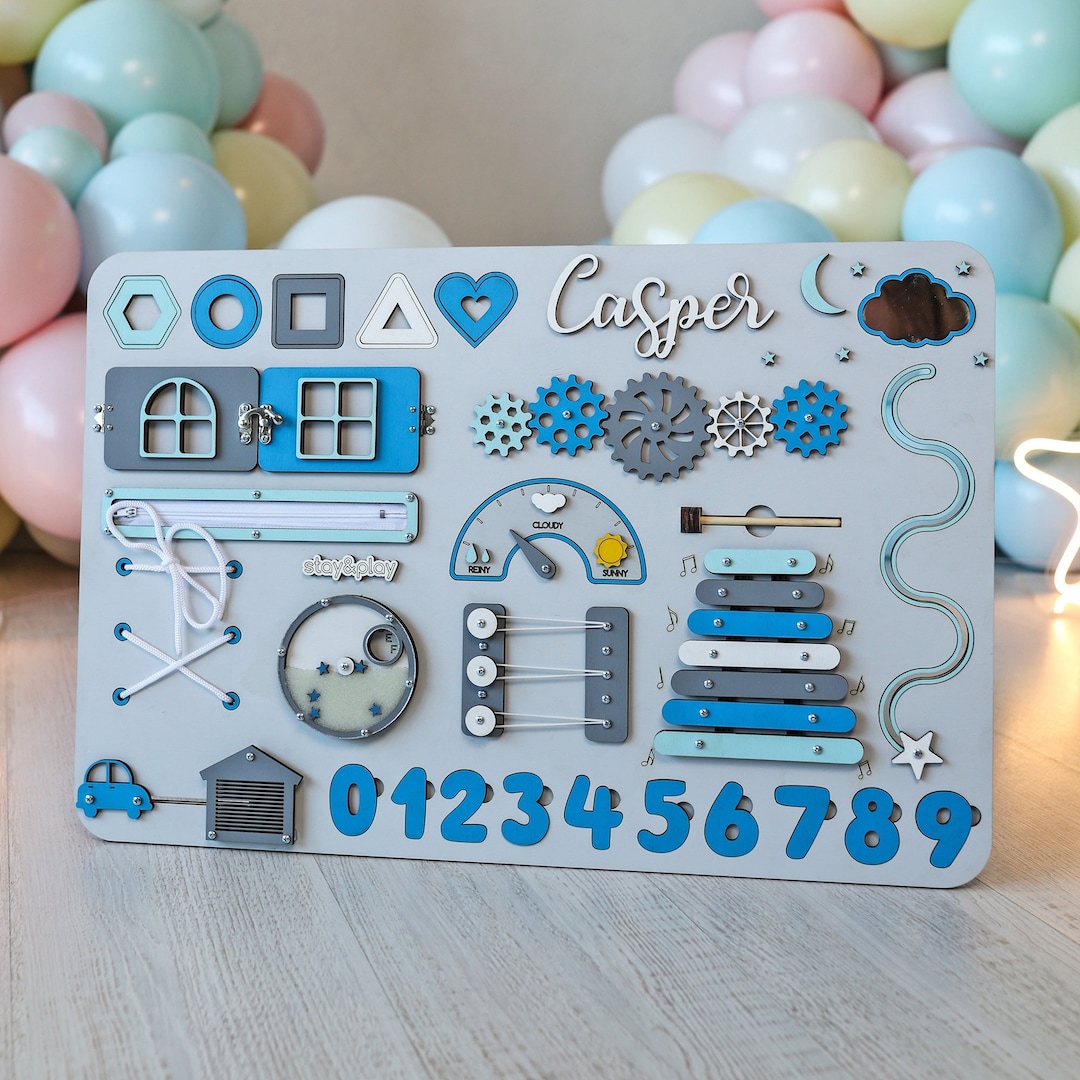 Custom Baby Name Busy Board Busyboard for Toddlers - Etsy