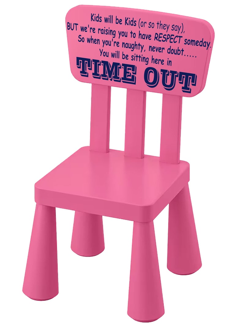 Time Out Chair Illustration, Kids Discipline Design (digital Download ...