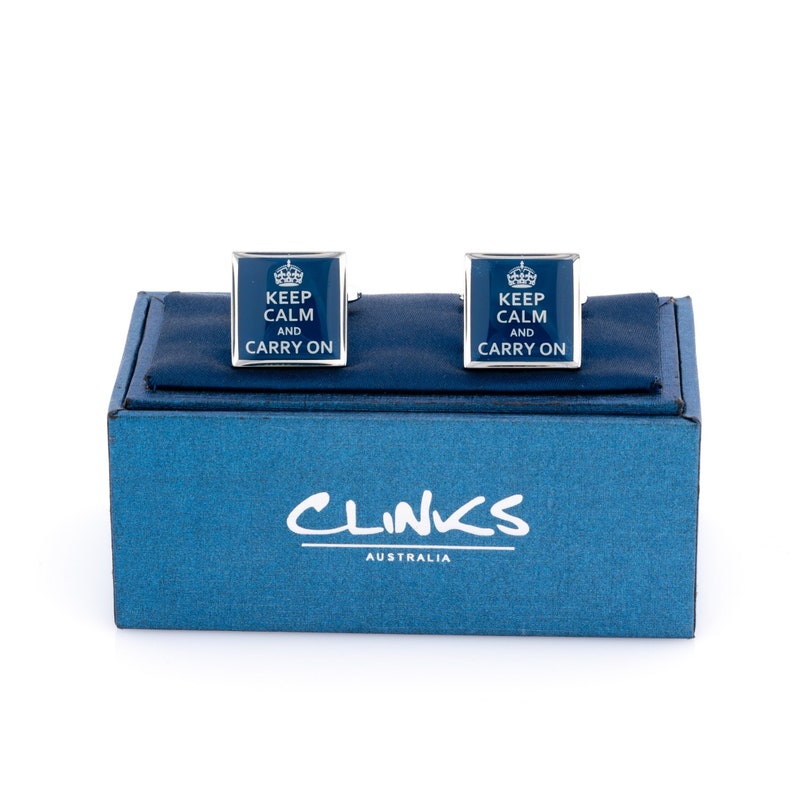 Keep Calm and Carry on Cufflinks - Etsy