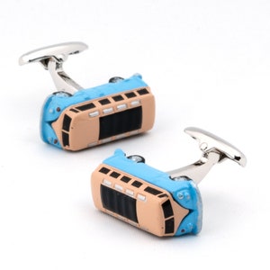 VW Kombi Van Blue Cufflinks - Etsy