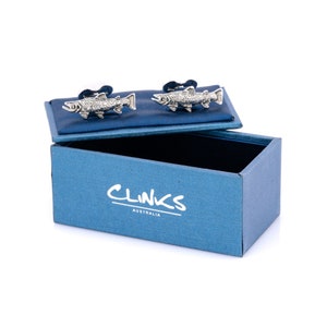 Sparkle Scaled Rainbow Trout Fish Cufflinks - Etsy