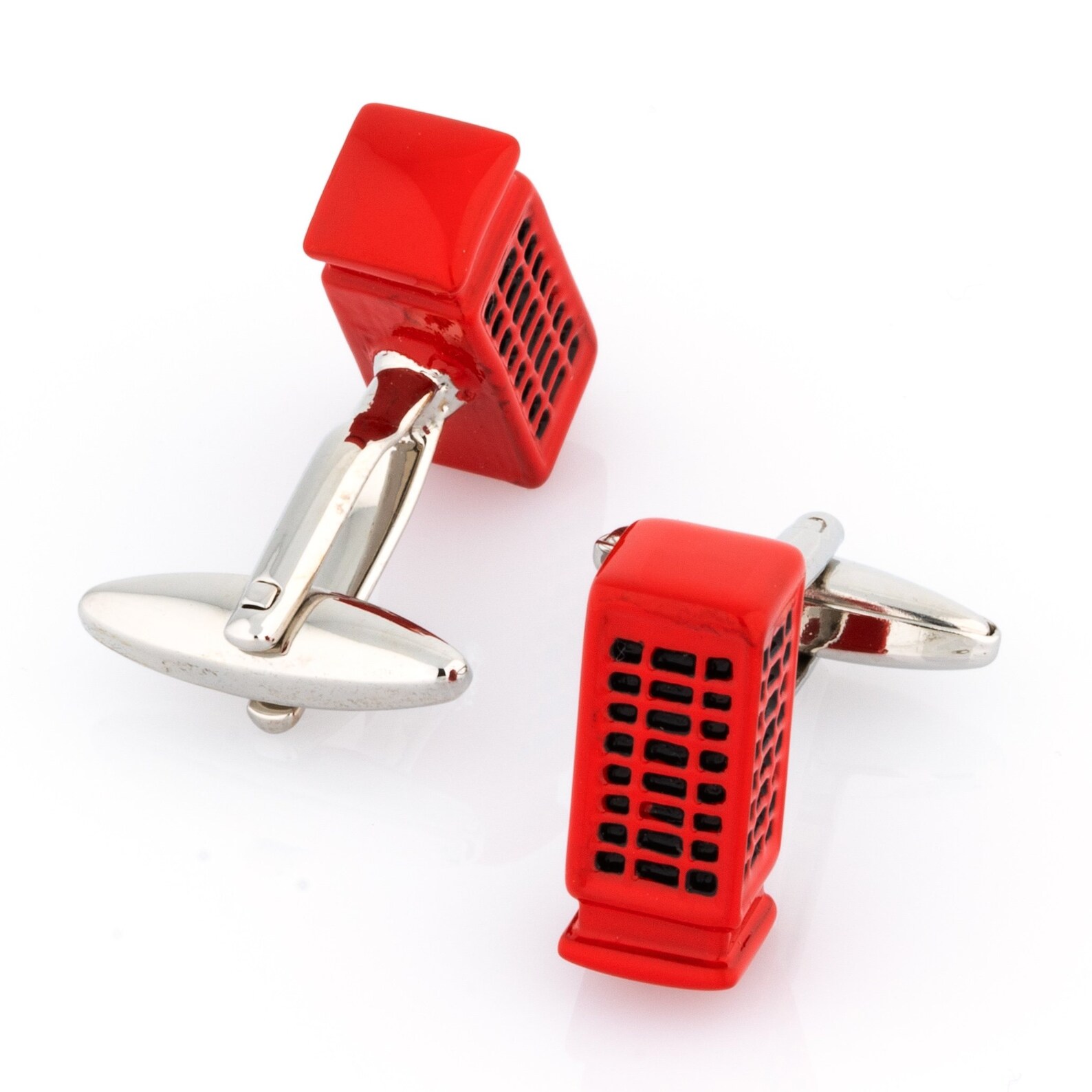 Red london Phone Booth Cufflinks - Etsy