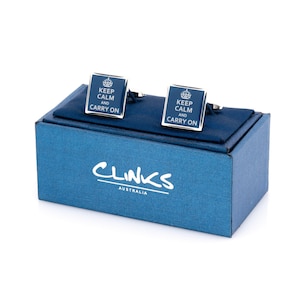 Keep Calm and Carry on Cufflinks - Etsy