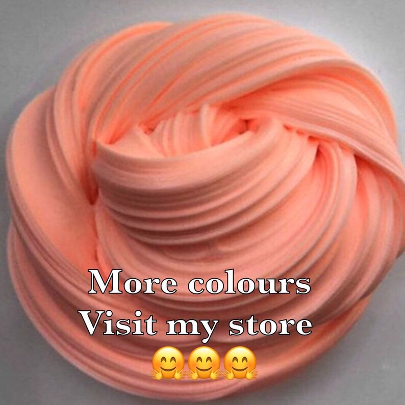 Orange Fluffy Slime No Borax Free UK Postage - Etsy