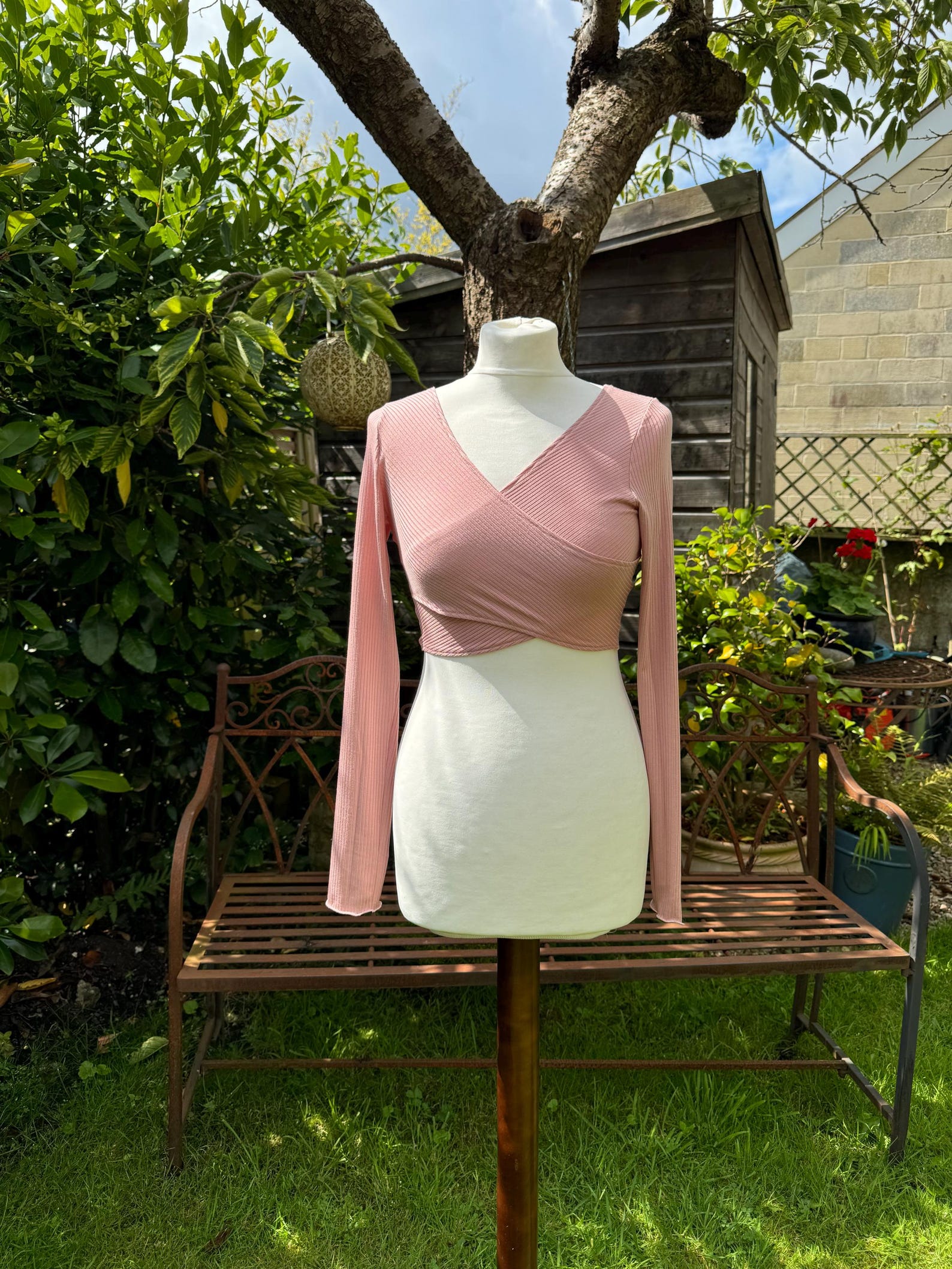 Ballet Crossover Top Puff Pink - Etsy