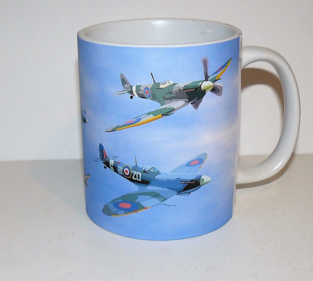 Spitfire Ceramic Mug RAF Supermarine Spitfire WW11 Fighter - Etsy UK