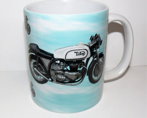 Motorbike Triton Ceramic Mug Motorcycle Triton | Etsy