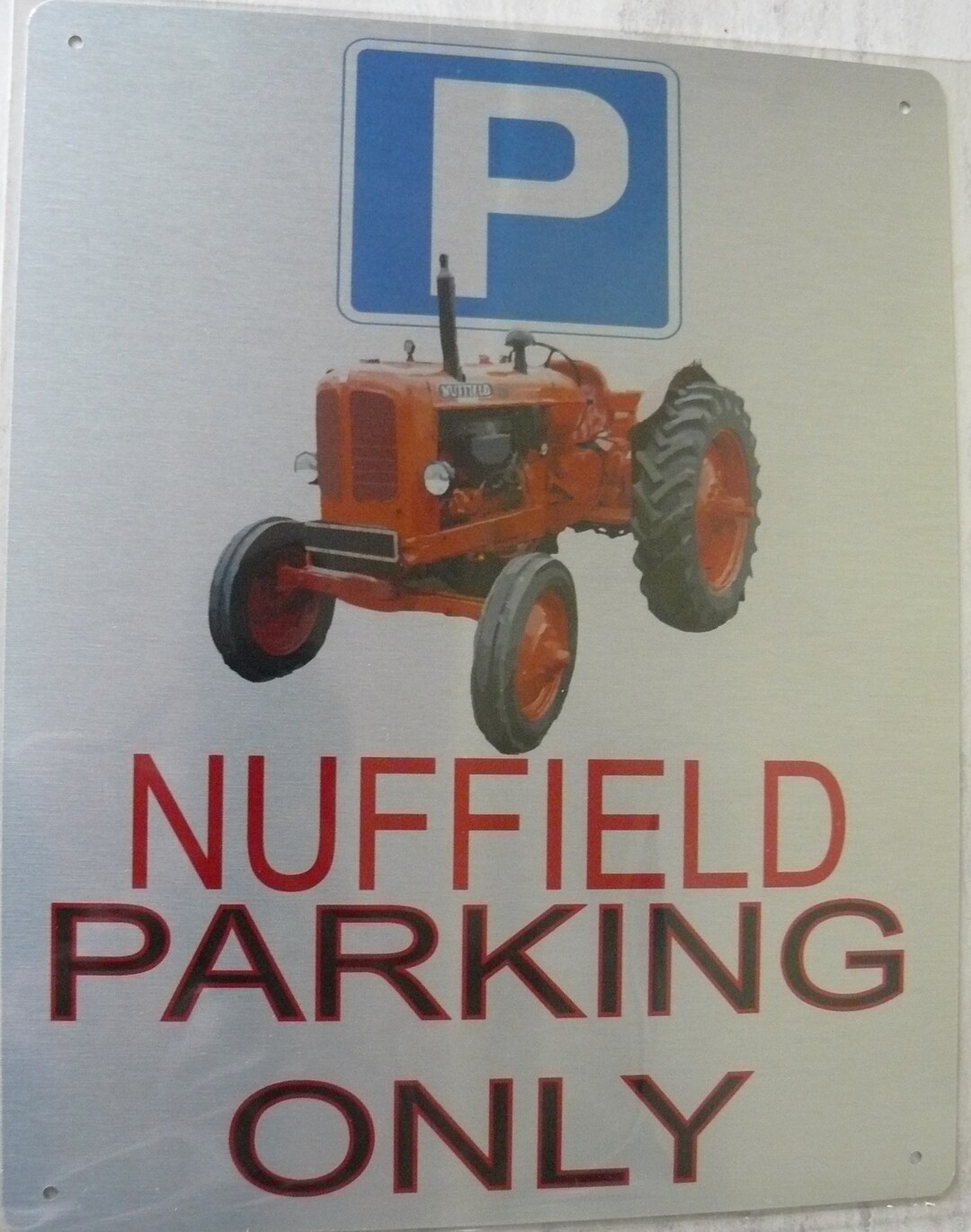 Nuffield Parking Only Sign Brushed Aluminium Classic Tractor - Etsy