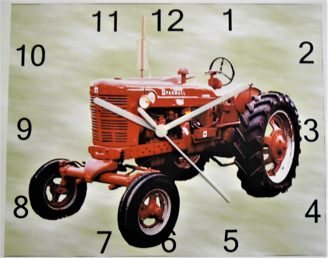 Tractor Farmall Bmd Wall Hanging Clock Farming Farm Equipment BMD - Etsy