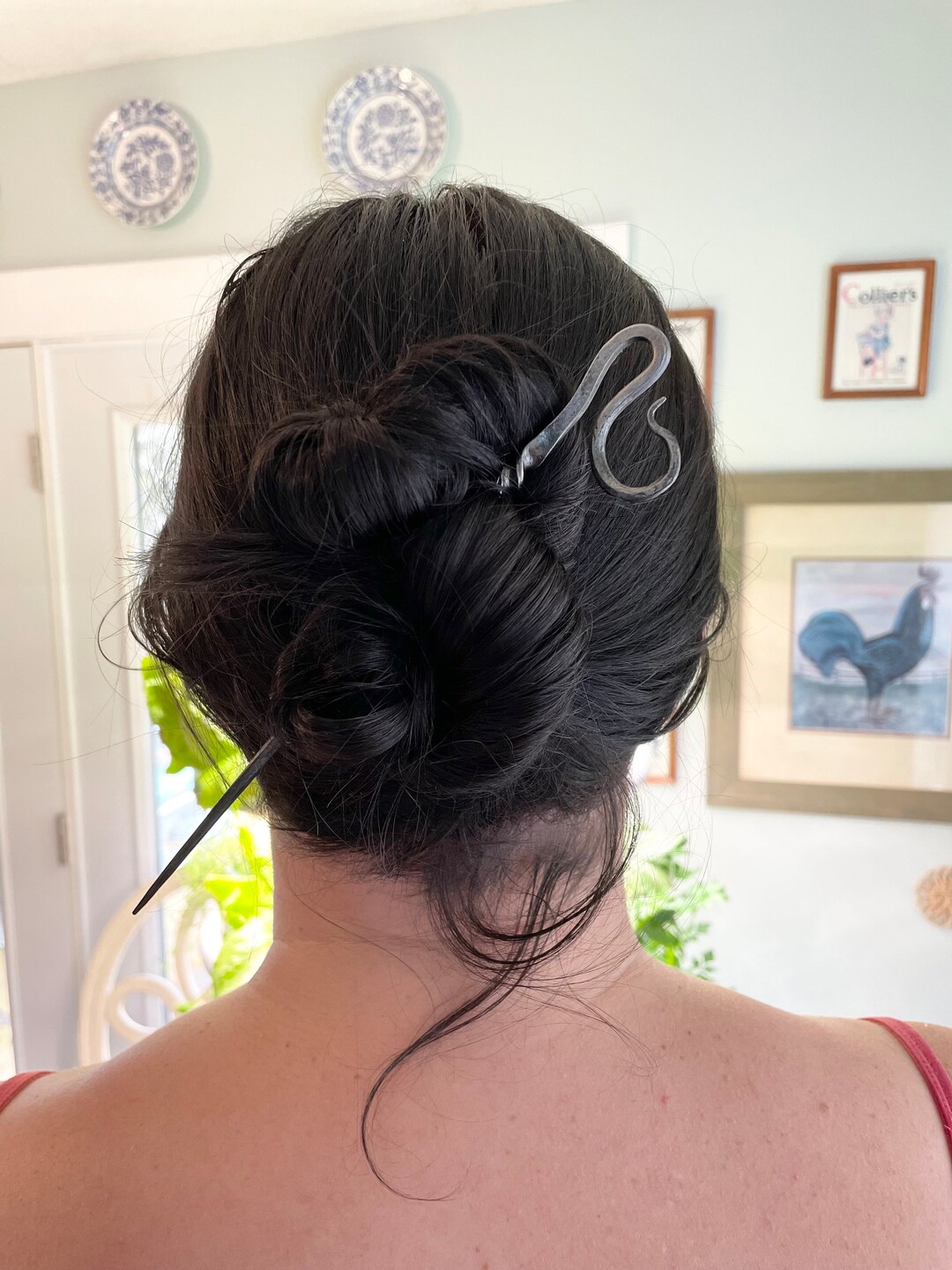 Hand Forged Hair Pin - Etsy