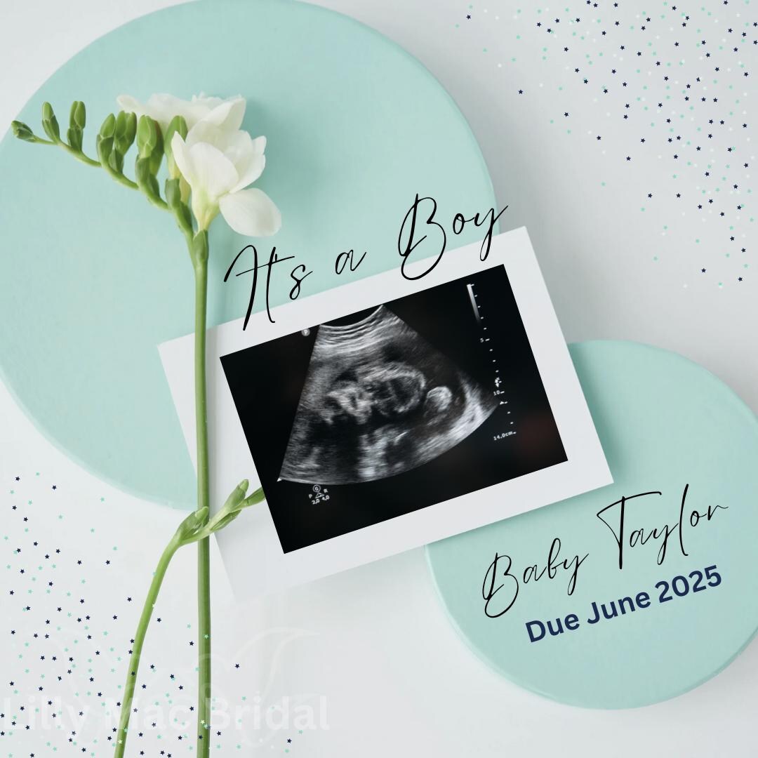 It's A Boy Baby Boy Digital Baby Boy Announcement Blue for A Boy Baby ...
