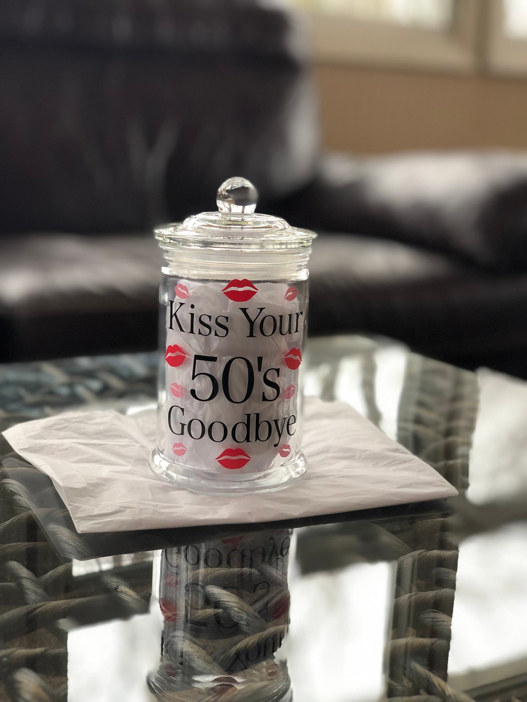 Kiss Your 50's Goodbye Jar - Etsy