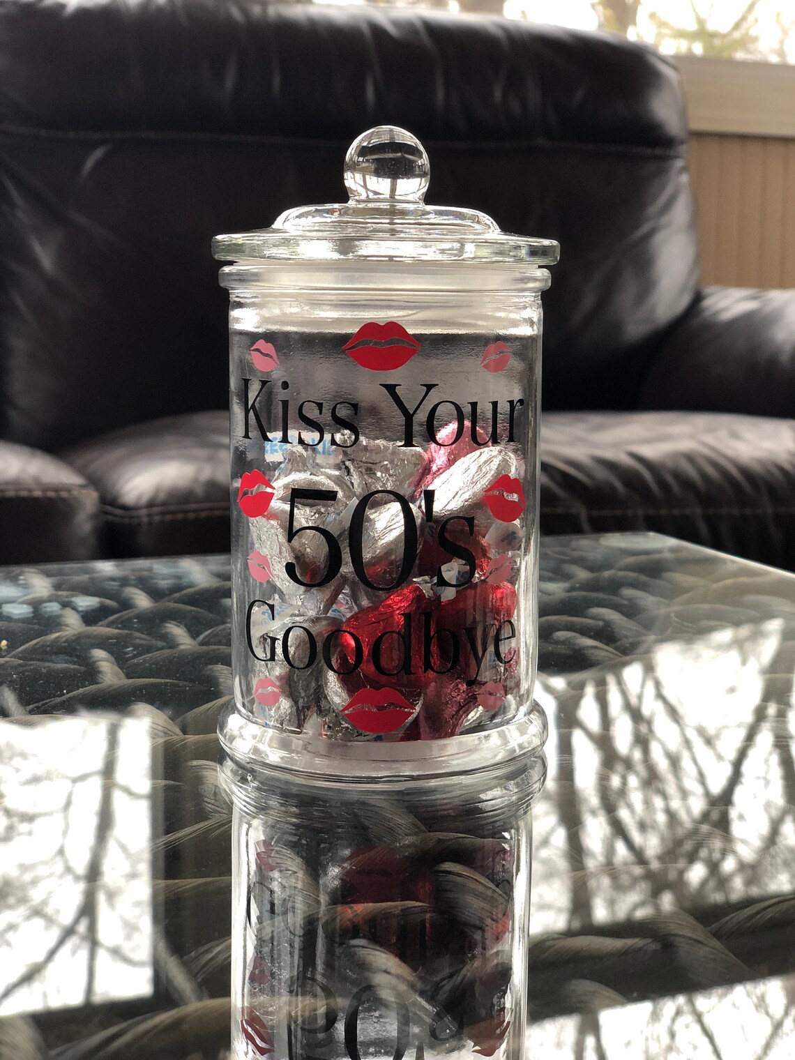 Kiss Your 50's Goodbye Jar - Etsy