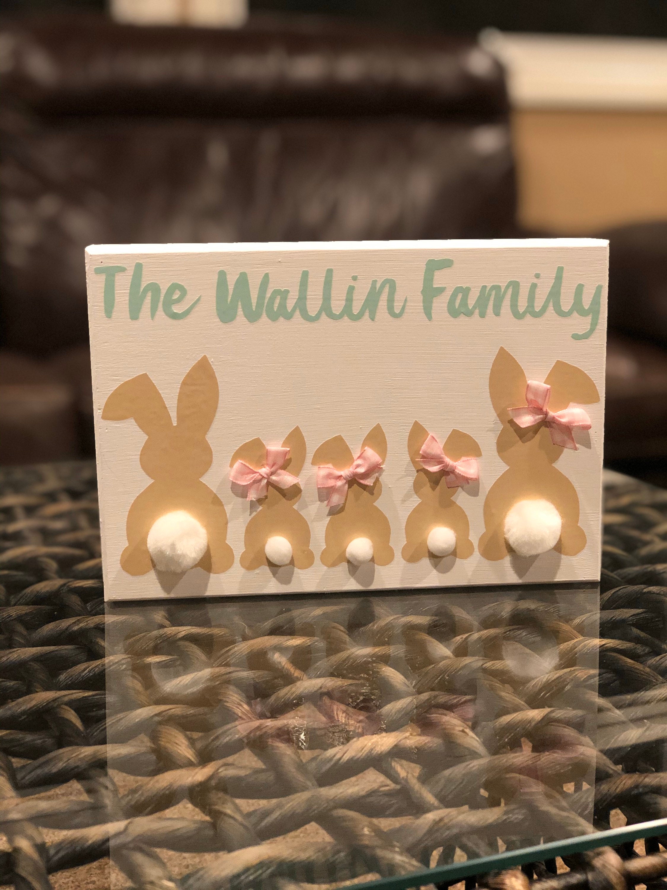 Easter Family Sign - Etsy