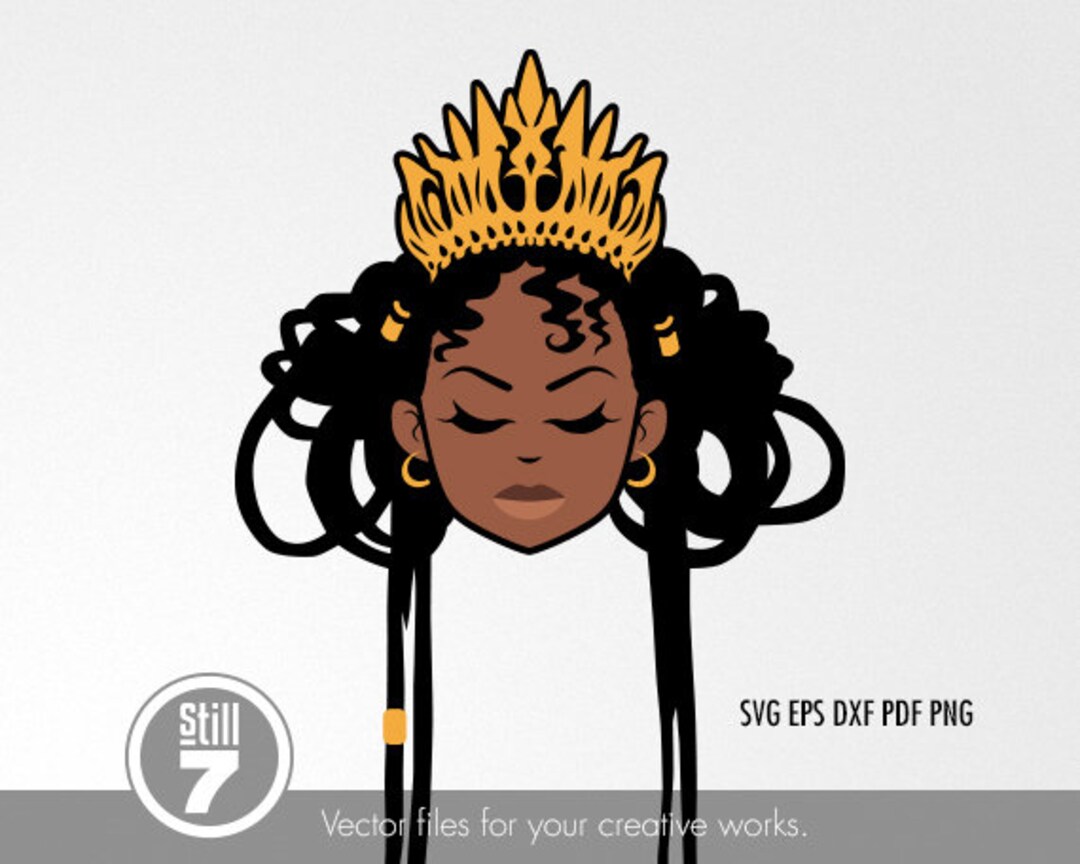 Dreadlocks Queen - Svg Cutting File + Eps Dxf Pdf Png - Etsy