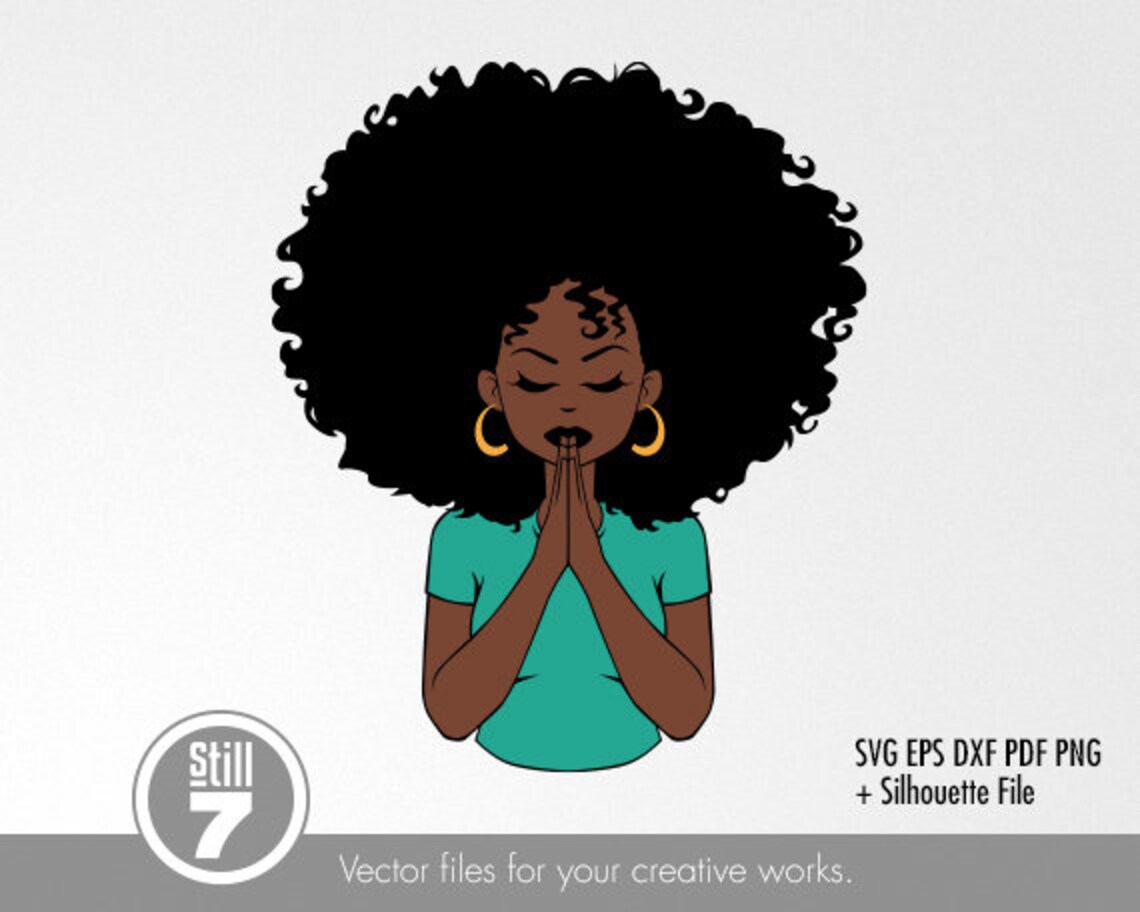 Black Woman Svg Praying Woman Svg Afro Svg African Svg Etsy Porn Sex