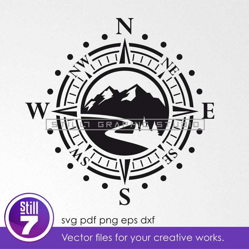 Adventure Awaits Compass Svg - Etsy