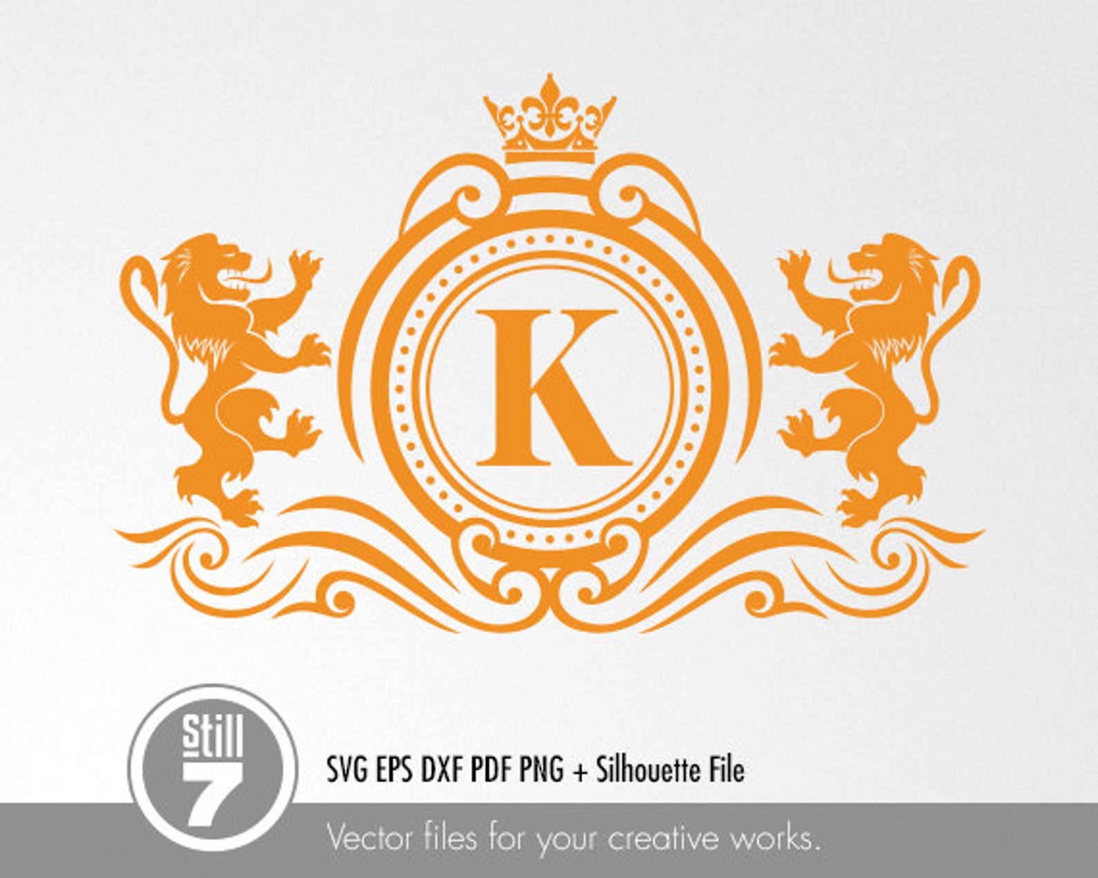 King Emblem 2 Svg Cutting File Eps Dxf Pdf Png - Etsy
