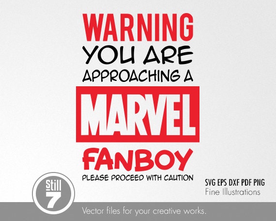 Marvel Fanboy Svg Eps Dxf Pdf Png | Etsy Australia