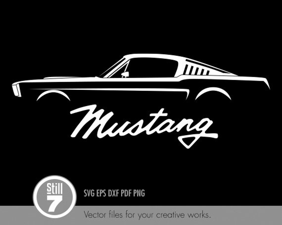 Ford Mustang Svg Svg Cutting File Eps Dxf Pdf Png - Etsy