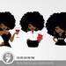 Bundle of 3 SVG Cut Files - African American Women's Busts With Braids ...