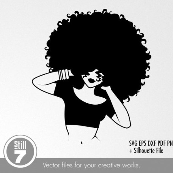 Natural Hair Svg - Etsy
