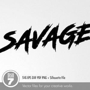 Savage Svg Savage Emblem Svg Svg Cutting File Eps Dxf - Etsy