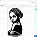Bundle of 3 SVG Cut Files - African American Women's Busts With Braids ...