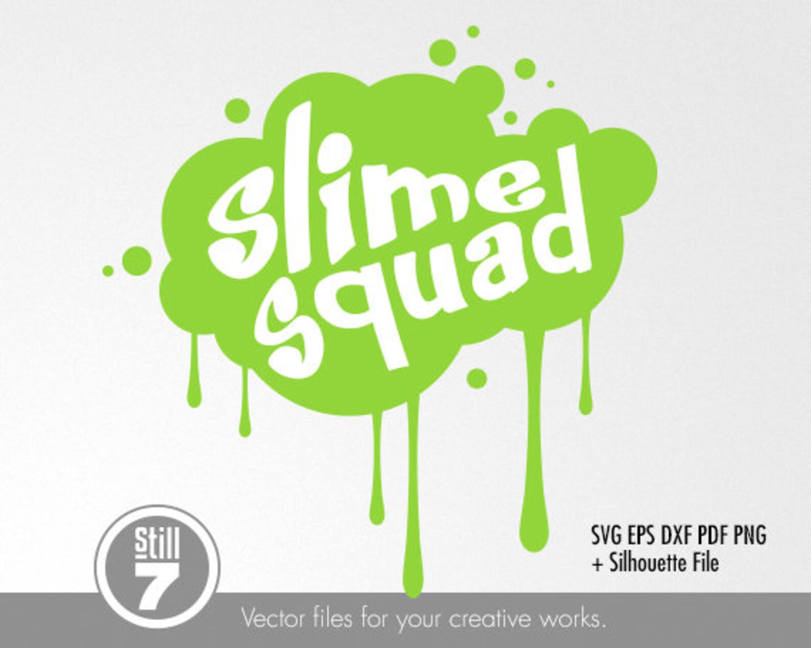 Slime Squad Svg Cutting File Eps Dxf Pdf Png Silhouette - Etsy