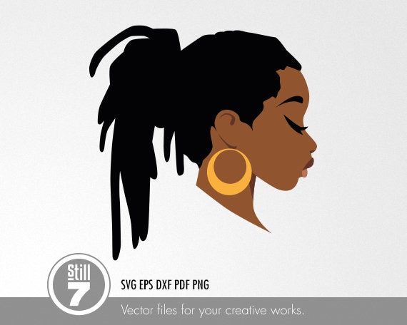 Black Woman Svg Dreadlocks Svg Locs Svg African American | Etsy