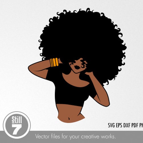 Black Woman Svg Afro Girl Svg Svg Cutting File Eps Dxf - Etsy