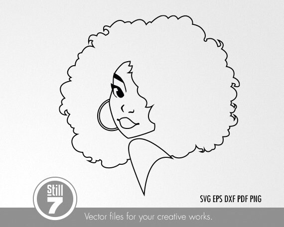 Canvas Art Svg Black Woman Svg Pre Drawn Stretched Canvas - Etsy