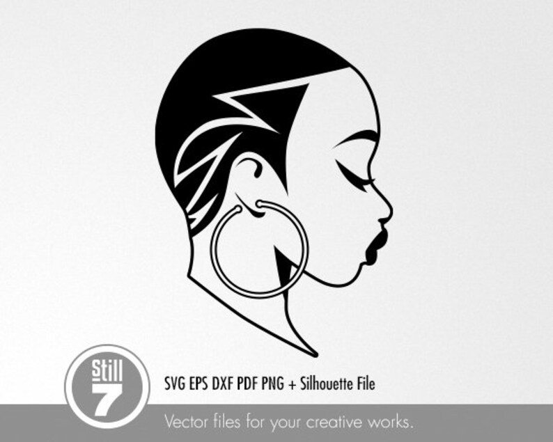 Short Hair Black Woman Svg African American Svg Svg - Etsy