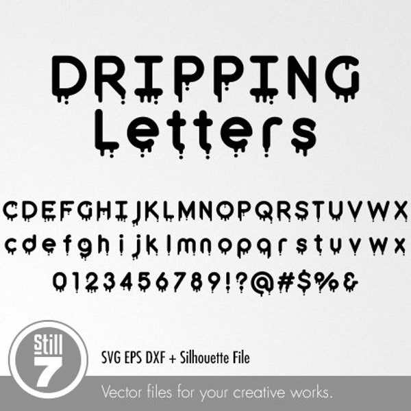 Dripping letters - Etsy France