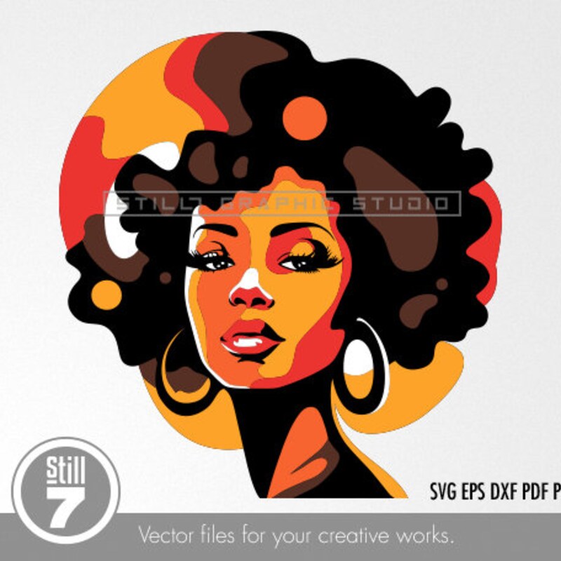 Black Female Svg - Etsy