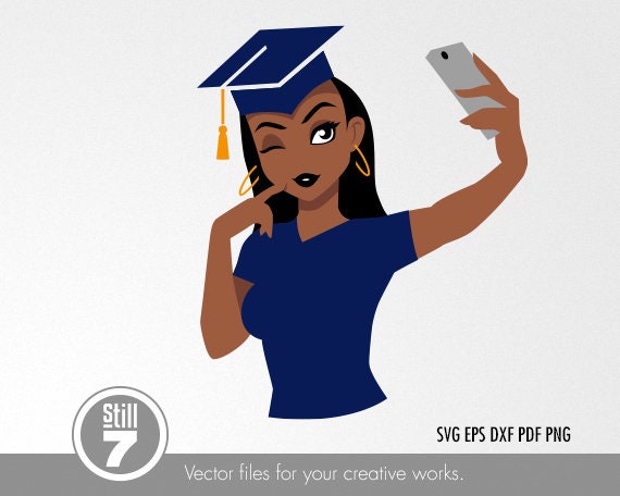 Black Woman Svg Graduation Navy Svg Senior Svg Svg - Etsy