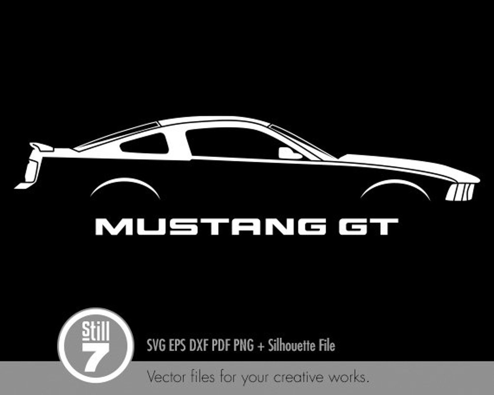 Ford Mustang GT Svg Svg Cutting File Eps Dxf Pdf Png - Etsy Canada
