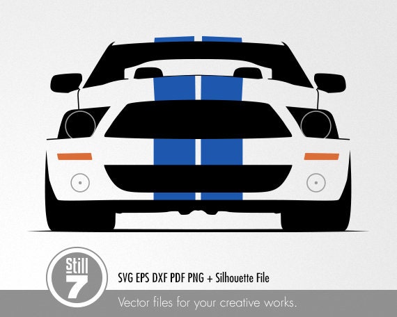 Ford Mustang svg Shelby svg cutting file eps dxf pdf png - Etsy France
