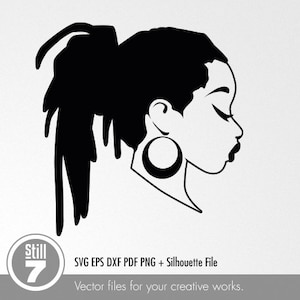 Black Woman Svg Dreadlocks Svg Locs Svg Svg Cutting File | Etsy