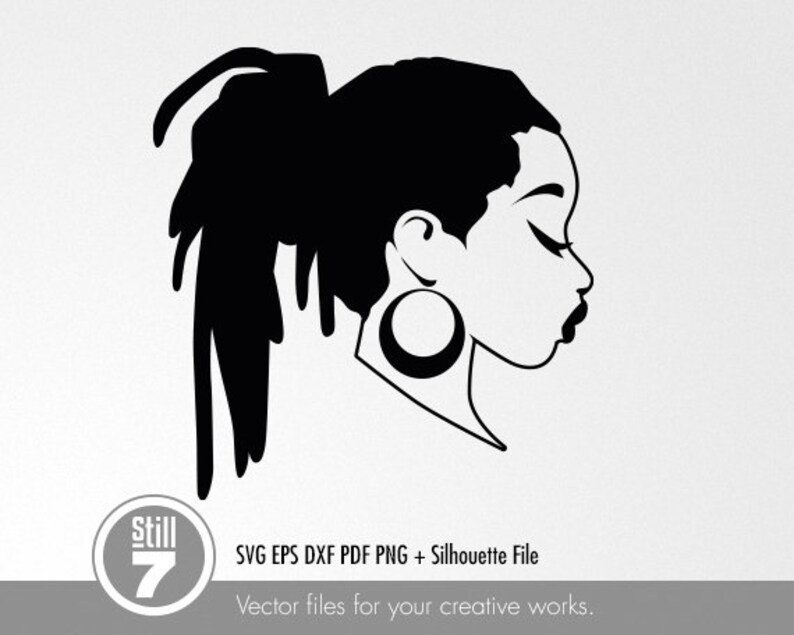 Black Woman Svg Dreadlocks Svg Locs Svg Svg Cutting File | Etsy