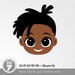 3 African American Boy Svg Cutting File Eps Dxf Pdf Png - Etsy