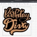 Birthday Diva Lettering Svg Cutting File - Eps Dxf Pdf Png - Etsy