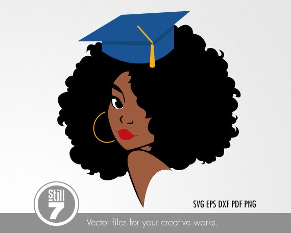Black Woman Graduation Svg Senior Svg Svg Cutting File | Etsy