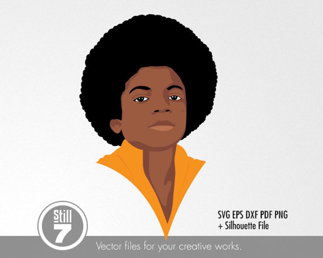 Young Michael Jackson Svg - Svg Cutting File + Eps Dxf Pdf Png ...